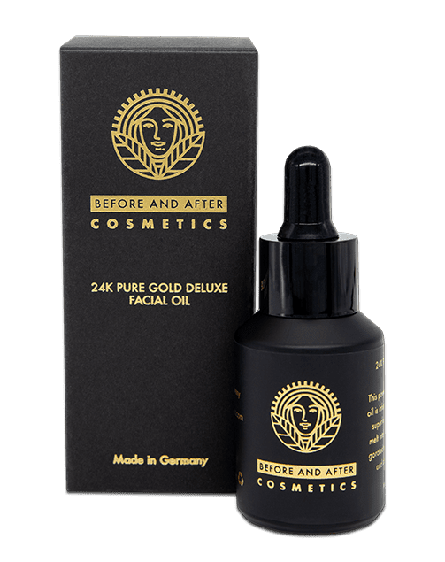 24K Pure Gold DeLuxe Facial Oil 30ml - B&A Cosmetics
